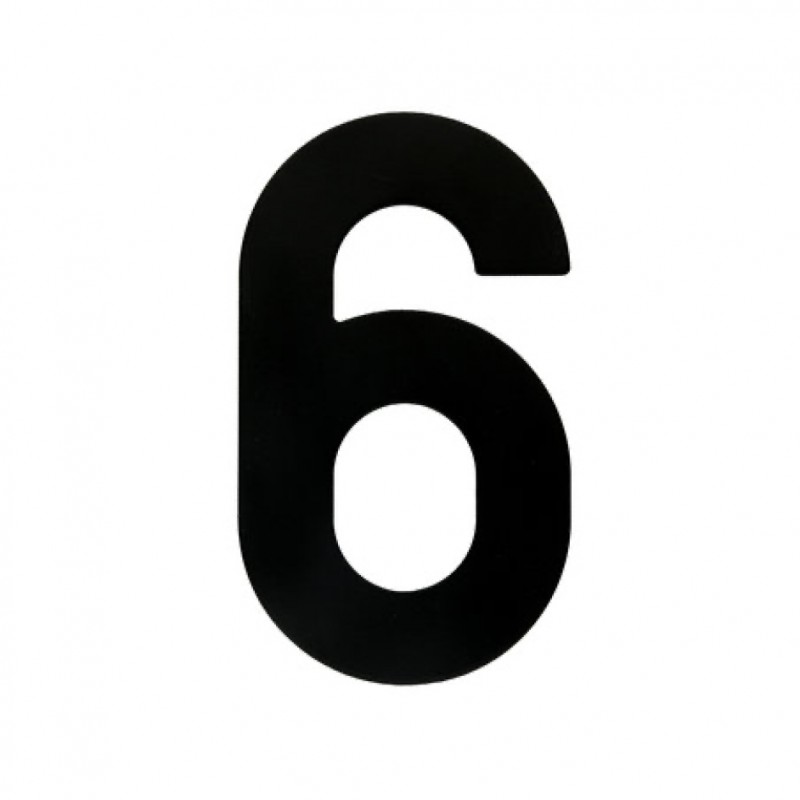 Chiffre de maison 6 noir | MUST FLAT 6 NM | MCH Store